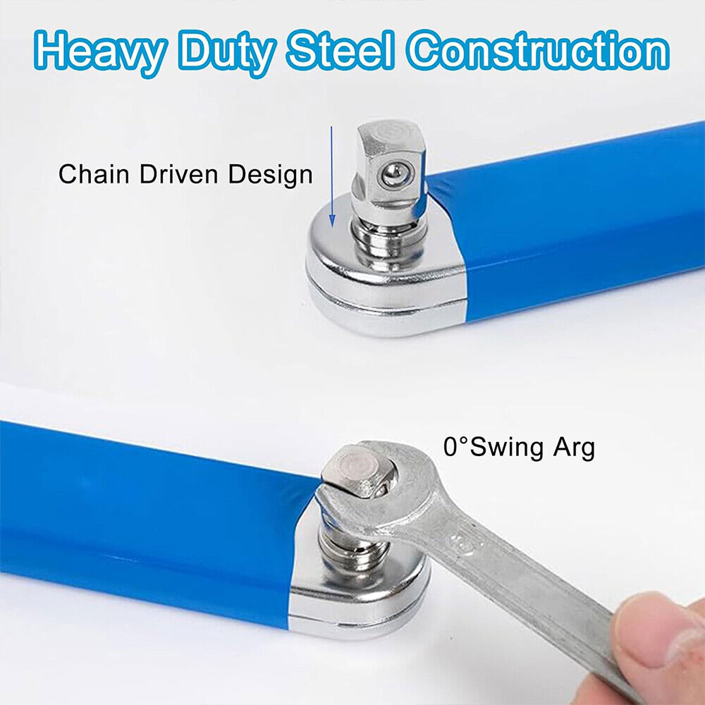Offset Extension Wrench Ratchet Spanner Wrench Extender Adapters Multi ...